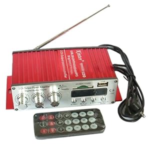 Kinter MA-120 Mini Digital Audio Player 2 Channel USB/MP3/FM Amplifier ...