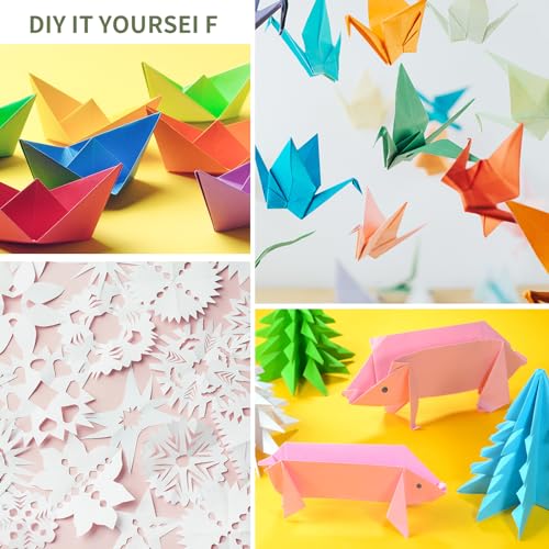 200 Sheets of A4 Colored Paper: Double-Sided Origami Paper and Colored ...
