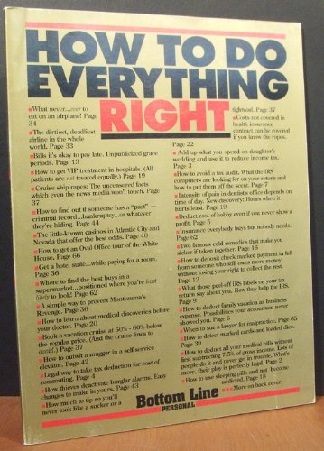 How to do Everything Right: Na: Amazon.com: Books