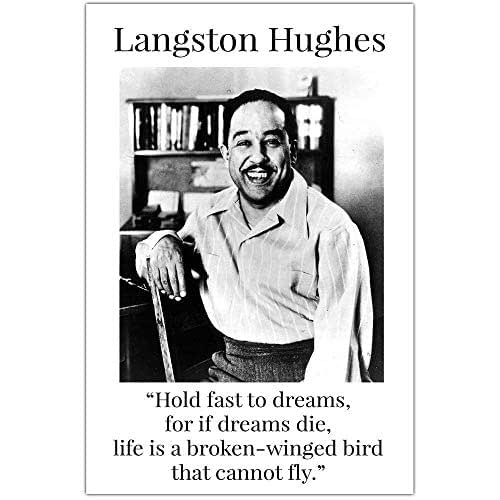 Amazon.com: Langston Hughes Dreams Quote Wall Art Classroom Décor ...