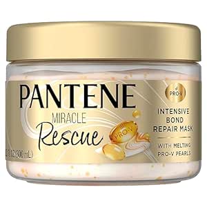 Amazon.com: Pantene Miracle Rescue Hair Mask, Intensive Bond Repair with Melting Pro-V Pearls ...