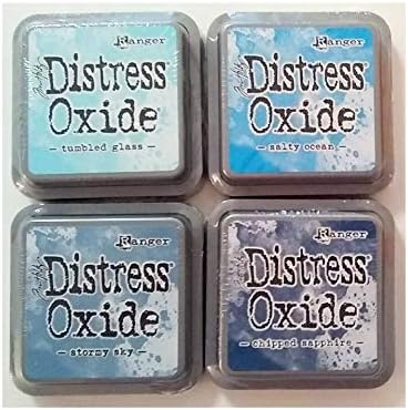 Amazon.com: Tim Holtz Ranger Distress Oxide Ink Bundle - Four 3" x 3 ...