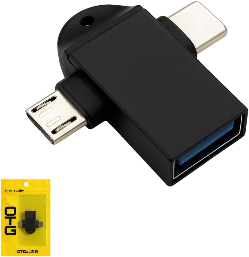 Amazon.com: 2 in 1 OTG Adapter USB C and Micro USB to USB – OTG ...