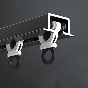 Amazon.com: Aluminium Silence Curtain Single Tracks, Recessed Ceiling ...