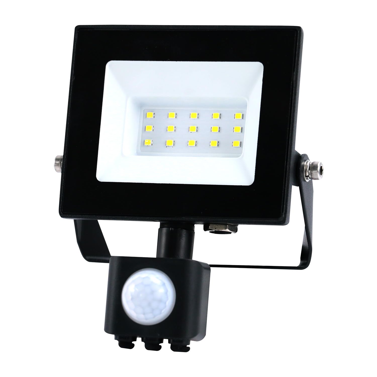 Bright Source LED Floodlight, PIR Motion Sensor, IP65, 10W, 1010lm, 120 ...
