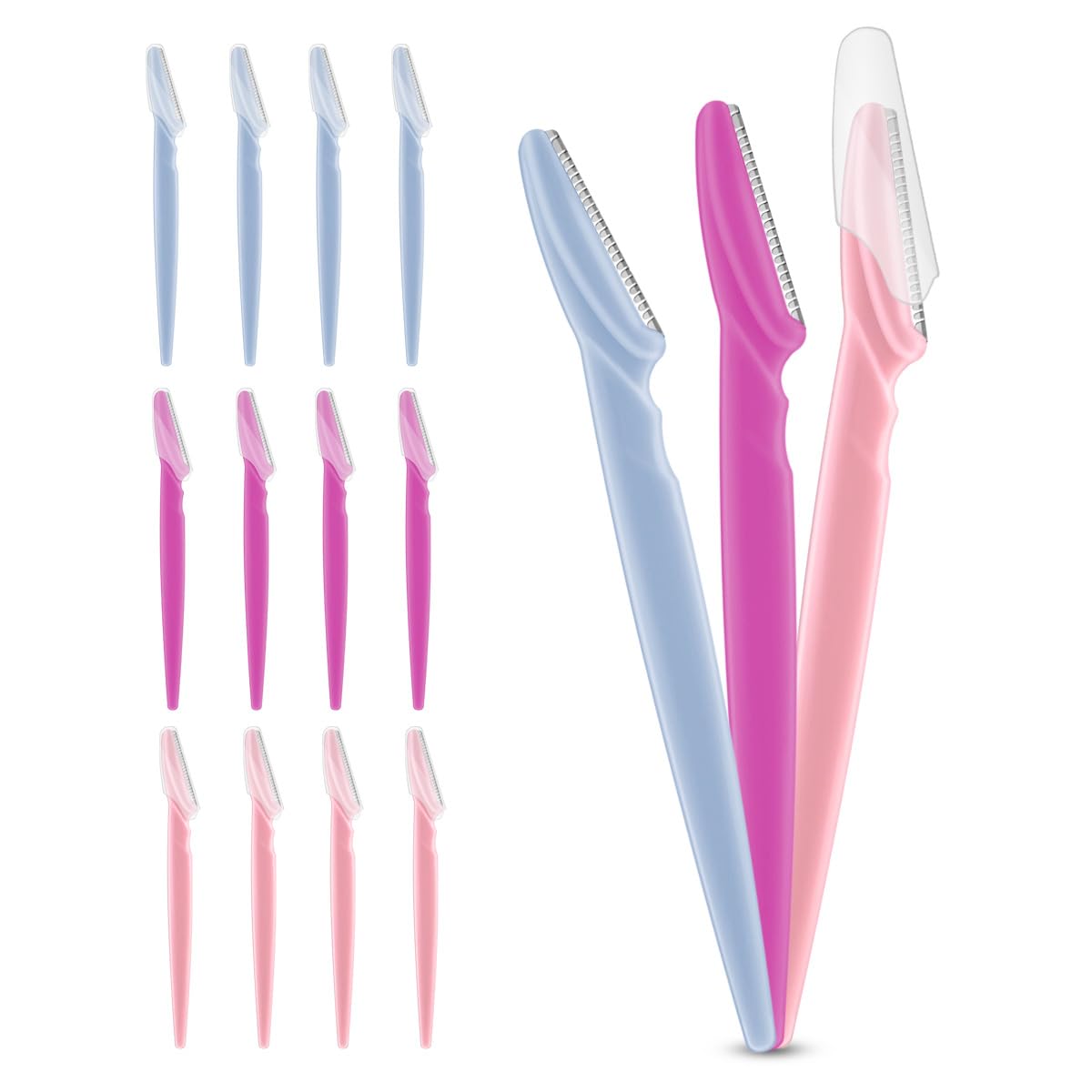 Amazon.com: 12 Pieces Eyebrow Razor for Women Face Razors Dermaplaning ...