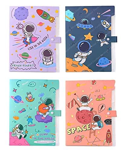 Much N More | Space Theme Expanding File Folder | 5 Pocket Folder ...