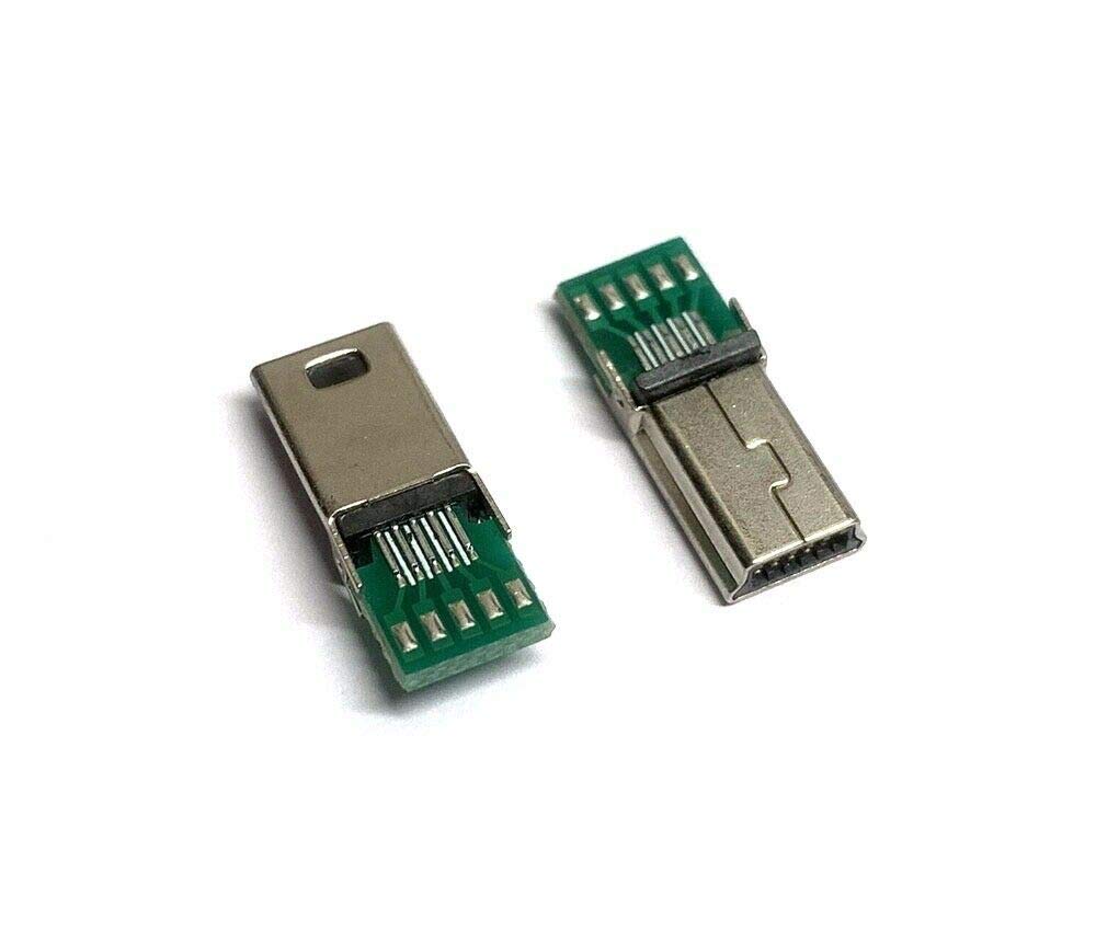 Amazon.com: Mini USB 10P 10-Pin Male Plug Connector Breakout Board ...