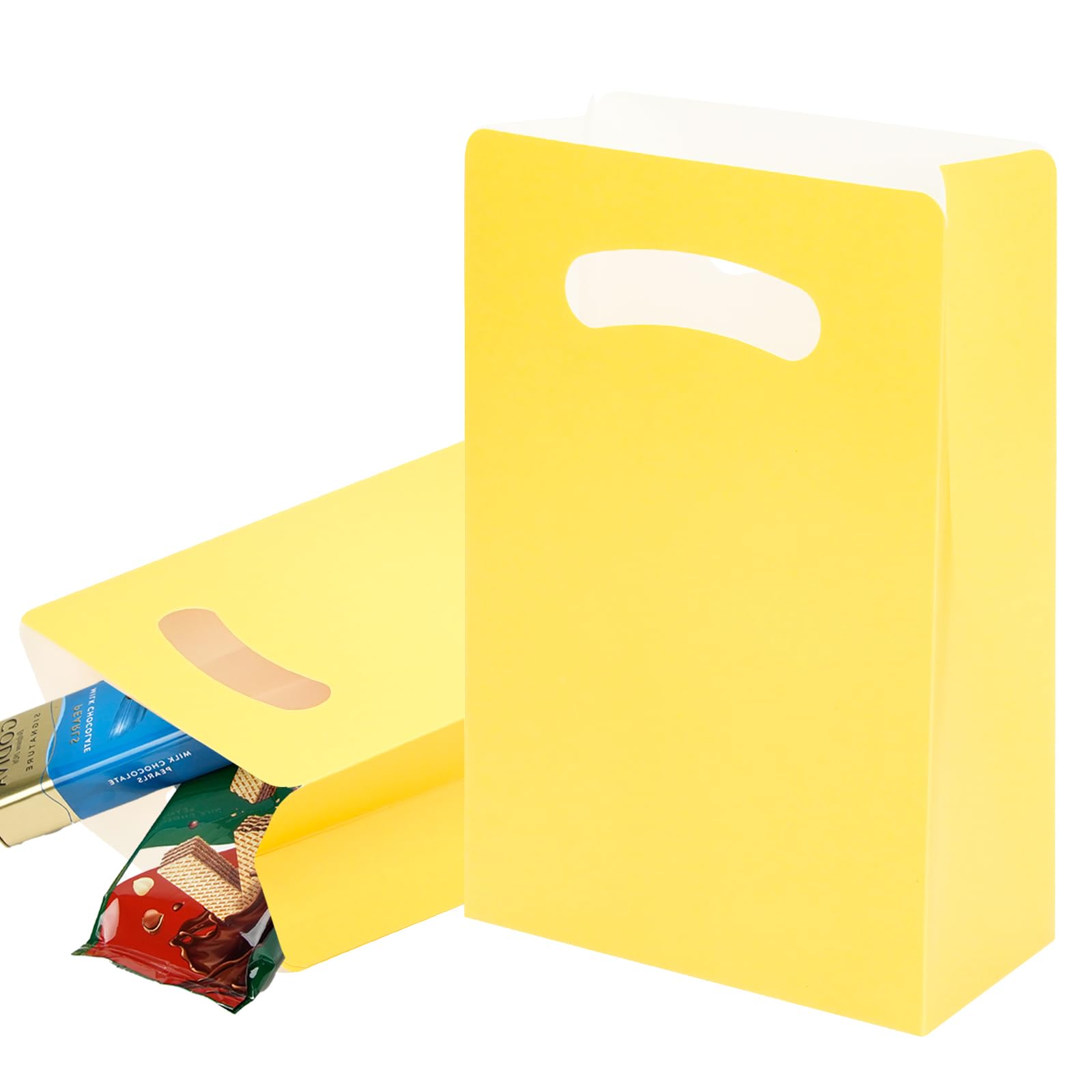 Amazon.com: UnicoPak 16 Pack Yellow Party Favor Bags Birthday Goodie ...