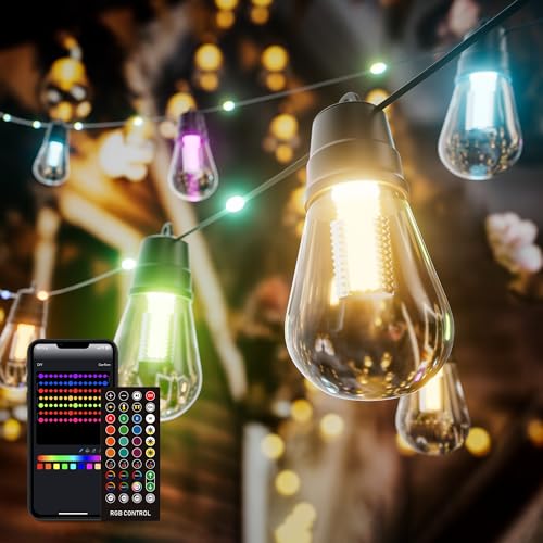 Snapklik.com : Party Lights Outdoor, 99 LEDs Outdoor String Lights For ...