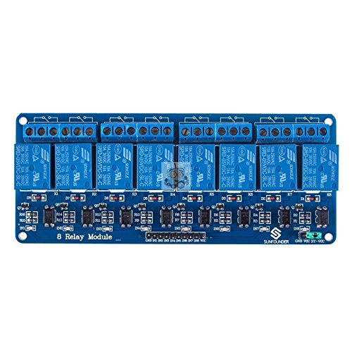 REES52 RC024 8 Channel DC 5V Relay Module 8 Channel Dc 5V Relay Module for Arduino Raspberry Pi ...