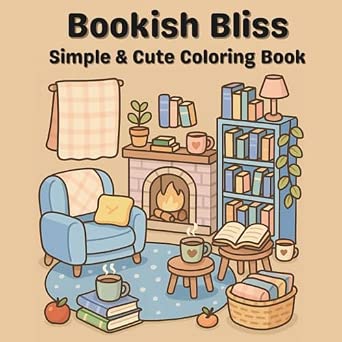 Amazon.com: Bookish Bliss: Simple & Cute Coloring Book: 9798294298920 ...