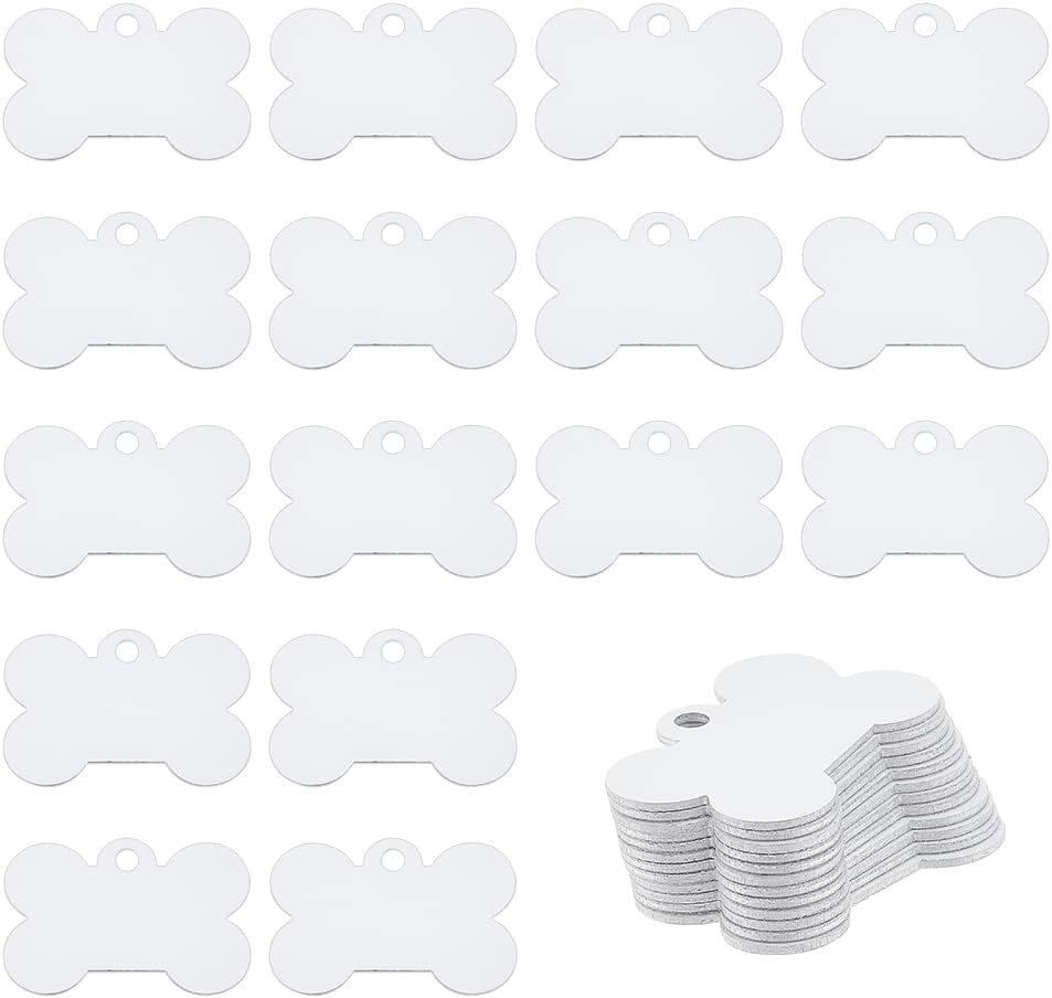 Amazon.com: BENECREAT 30pcs Sublimation Aluminum Blank, Dog Bone ...
