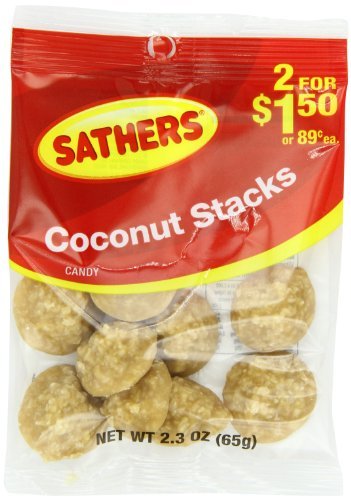 Amazon.com: Farley's & Sathers Candy, Coconut Stacks, 2.3 Ounce ...