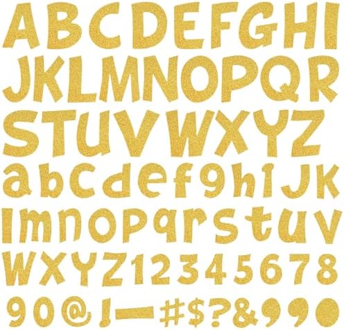 Amazon.com : 134 Pcs 5 Inch Bulletin Board Letters Colorful Alphabet ...