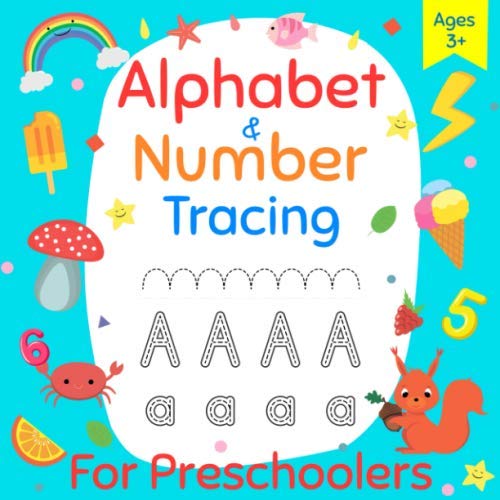 Alphabet and Number Tracing for Preschoolers: Alphabet Coloring Book ...