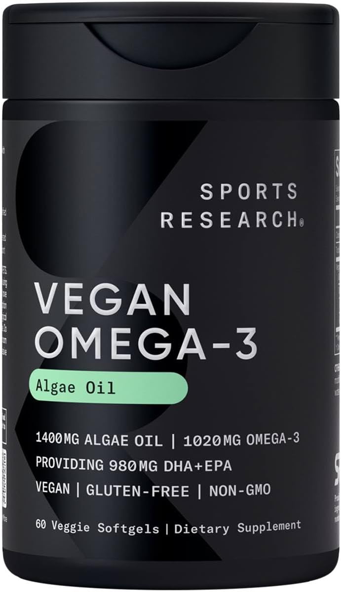 Amazon.com: Vegan Omega 3 Algae Oil, 240 Veggie Softgels | Fish Oil ...