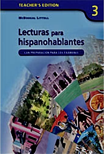 Amazon.com: Lecturas para hispanohablantes 3 (con preparacion para los ...