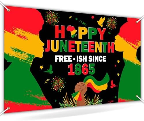 Amazon.com: LOONELO Happy Black History Month Juneteenth Backdrop ...