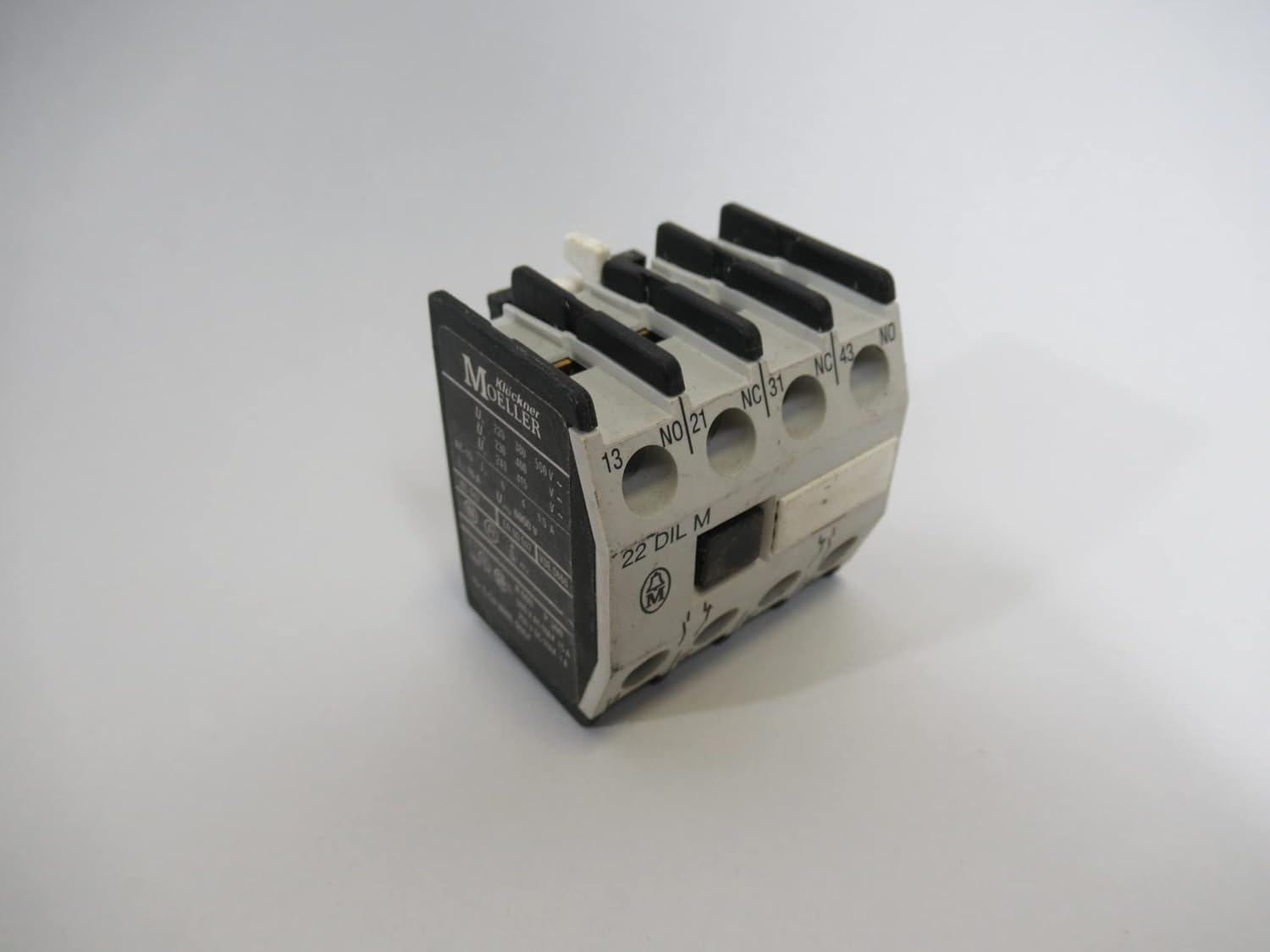 KLOCKNER MOELLER 22DILM AUXILIARY CONTACT BLOCKNEW NO BOX: Amazon.com ...