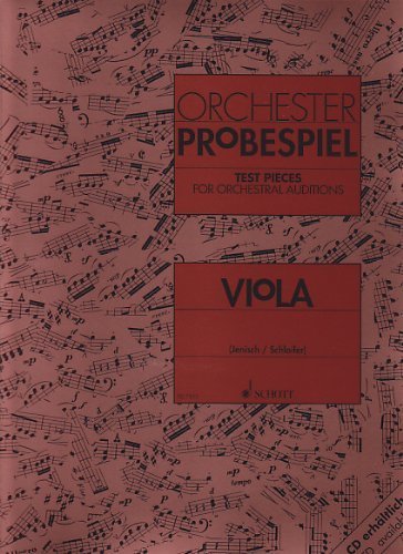 Viola Test Pieces for Orchestral Auditions (Orchester Probespiel) by Ed ...