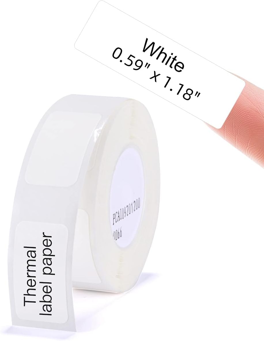 Amazon.com : 3 Roll 690 Pcs 15mm x 30mm Transparent Thermal Sticker ...