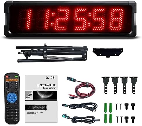 Amazon.com: GANXIN LED Race Timing Clock with Tripod for Running Events,Marathon Race Clock,Gym ...