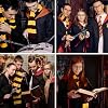 3 Pcs Wizard Costume Set,Including Red Magic Robe, Yellow Scarf, Black ...