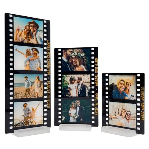 Amazon.com: Custom Film Photo Frame w/Names and Text, Personalized Film ...