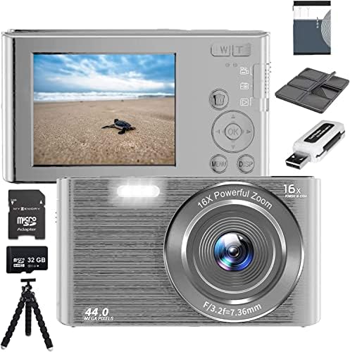 Amazon.com : eDealz 44MP Digital Camera Compact Point & Shoot Camera ...