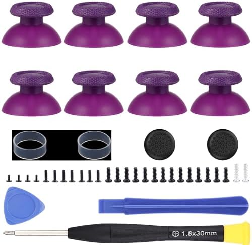 Amazon.com: Ikpek 8 Pack Purple Replacement Thumbsticks for DualSense ...