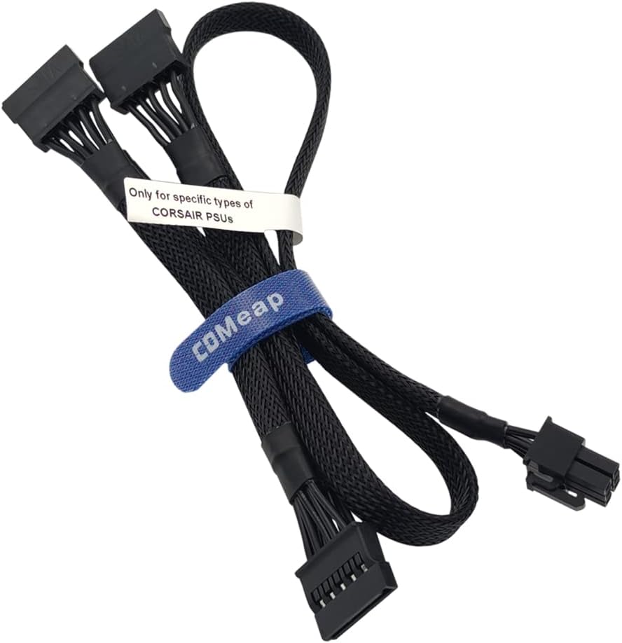 Amazon.com: for EVGA Modular PSU Hard Drive HDD Power Adapter Cable 6 ...