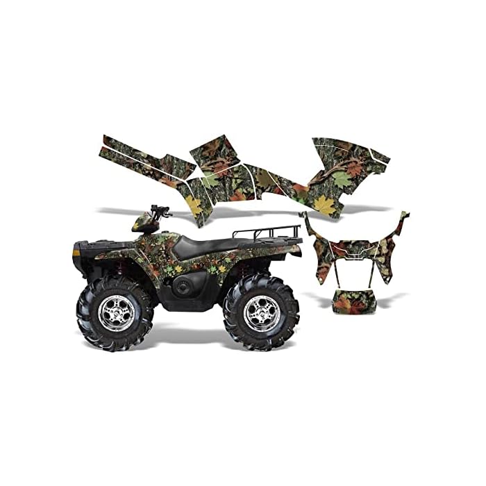 Buy AMR Racing ATV Graphics kit Sticker Decal Compatible with Polaris ...
