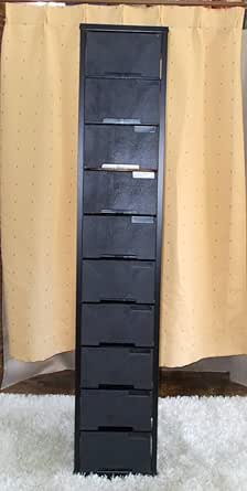 Amazon.co.jp: Video Tape Rack VHS Tape Rack With Wheels Kansai ...