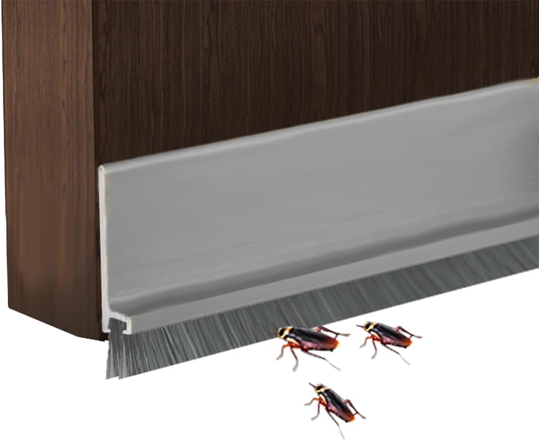 Amazon.com: Door Draft Stopper with Brush Reduce Noise, 39" Rubber Door ...