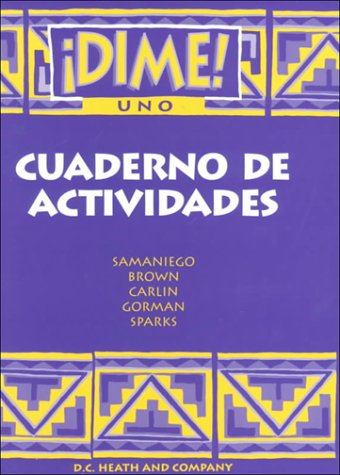 Amazon.com: Dime Uno Cuaderno de Actividades: 9780669238839: Fabian A ...