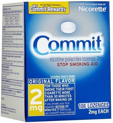 Amazon.com: Commit Lozenge Stop Smoking Lozenge, 2mg-Original Flavor ...