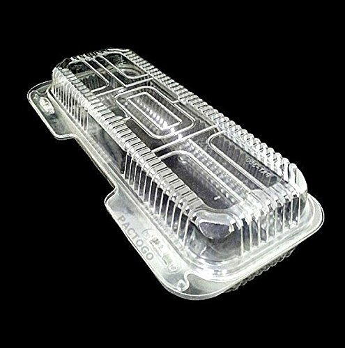 Amazon.com: Durable Packaging Clear Plastic Hinged Take Out/Sub ...