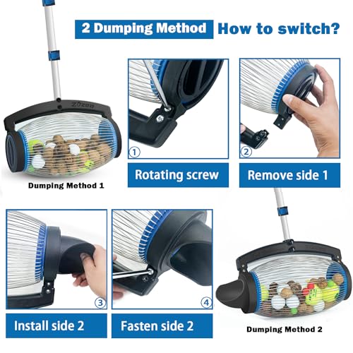 Snapklik.com : Zozen Nut Gatherer, 2 Dumping Method Walnut Picker Upper ...