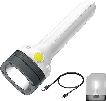 Amazon.com: FUICZSN Flashlight Lantern Combo Rechargeable, 2-in-1 LED ...