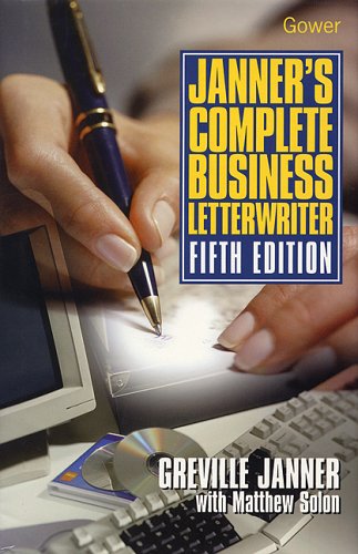 Janner's Complete Business Letterwriter: Lord, Janner, Solon, Matthew ...