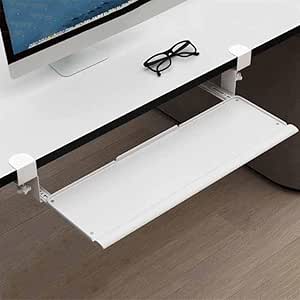 Slide-Out Keyboard Tray Under Desk, Ergonomic Retractable Keyboard ...