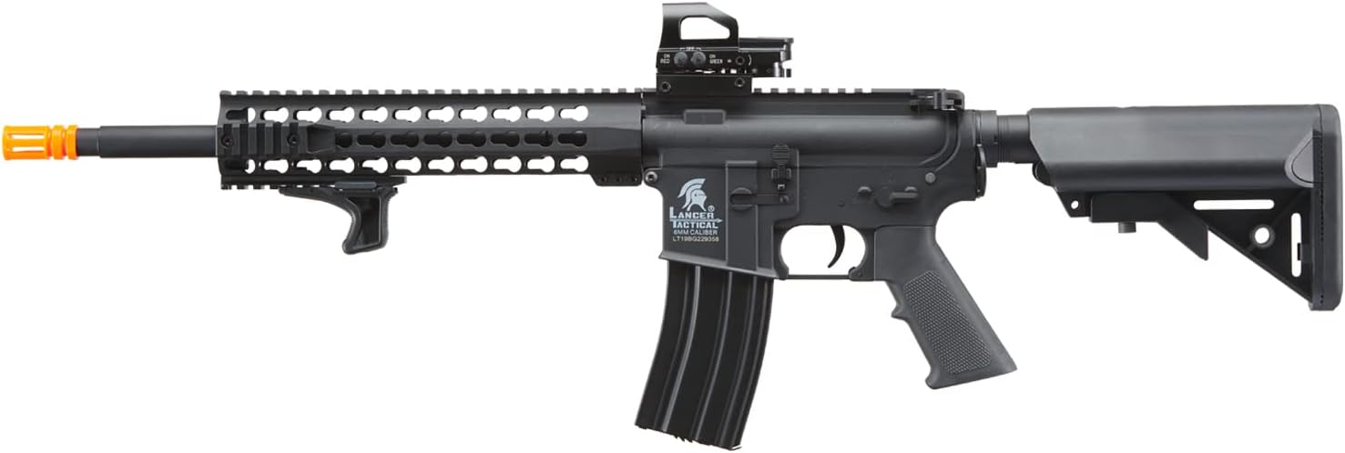 Amazon.com : Lancer Tactical Gen 2 10" Keymod M4 Carbine Airsoft AEG ...