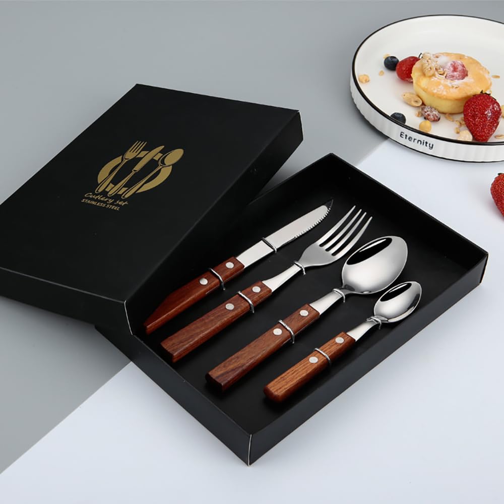 Silverware Box A Brand New Chester Pattern 44 Piece Oak Wooden Cased