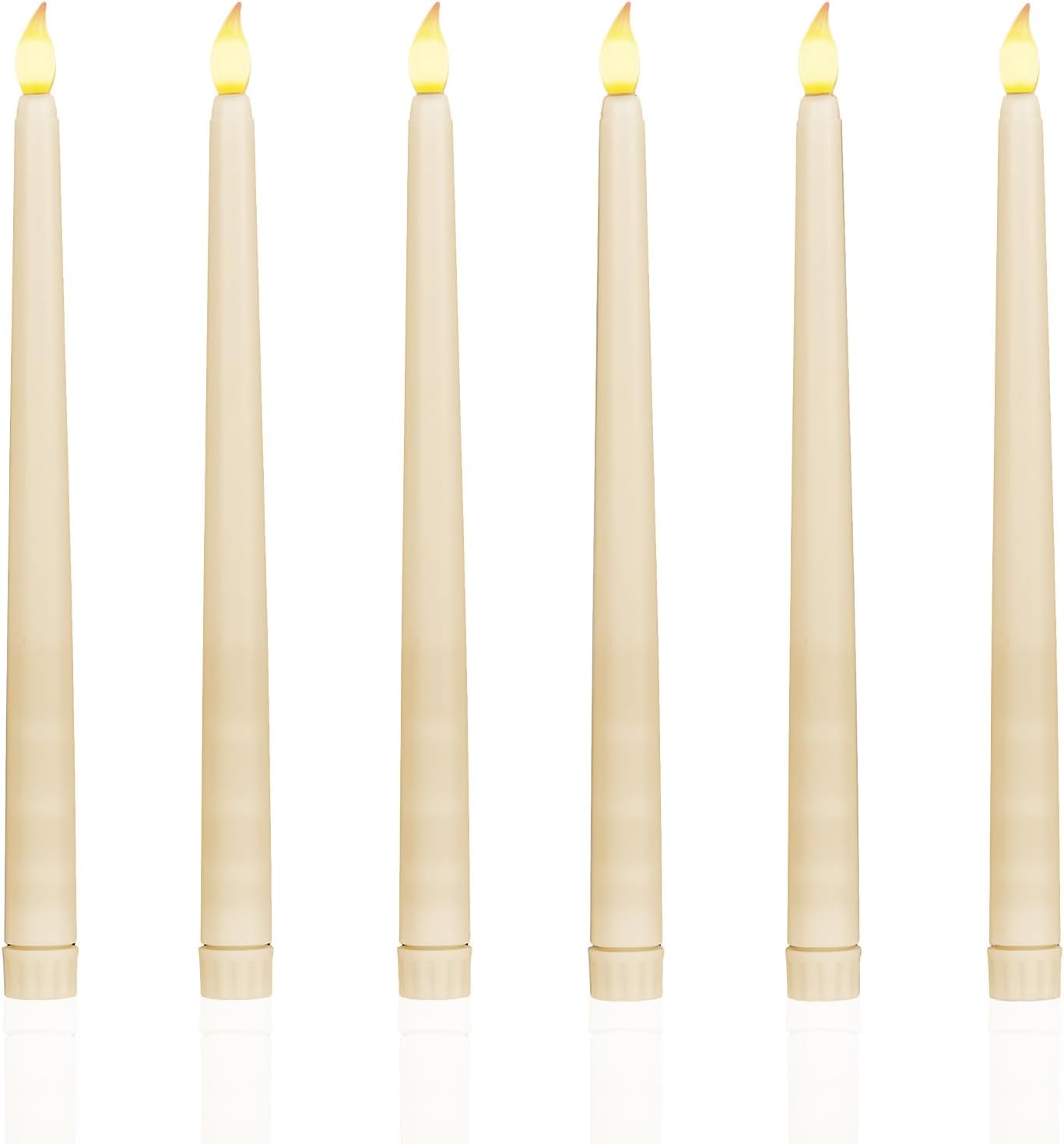Sequpr LED Candles Taper Candles Beige, Flameless Candles, Battery ...