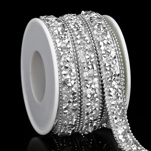 Amazon.com: Ribbli Resin Self Adhesive Rhinestone Diamond Ribbon ...