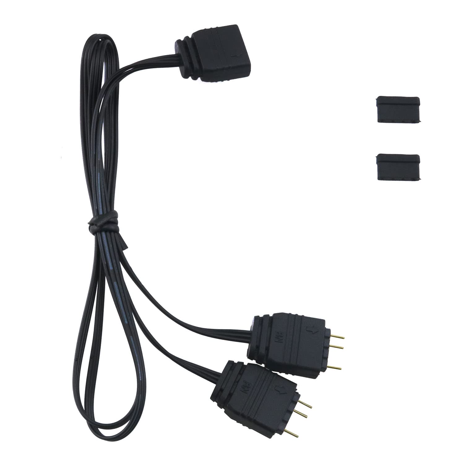 Amazon.com: ARGB Splitter Cable ZCZQC 33.5cm/13.19inch 5V 1 Female to 2 ...