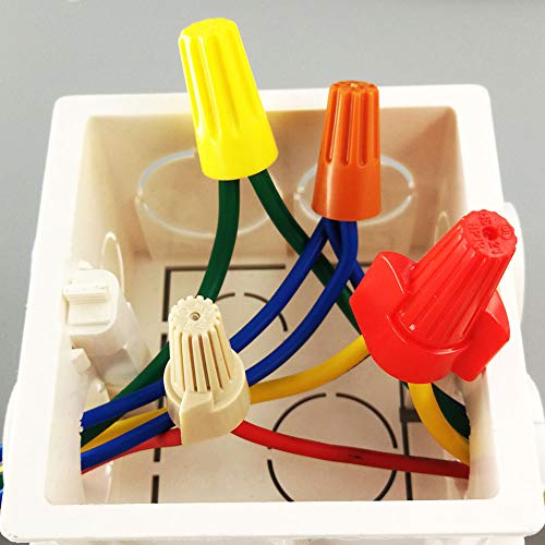 Snapklik.com : Grey Winged Electrical Wire End Connectors Caps Bulk 100 ...