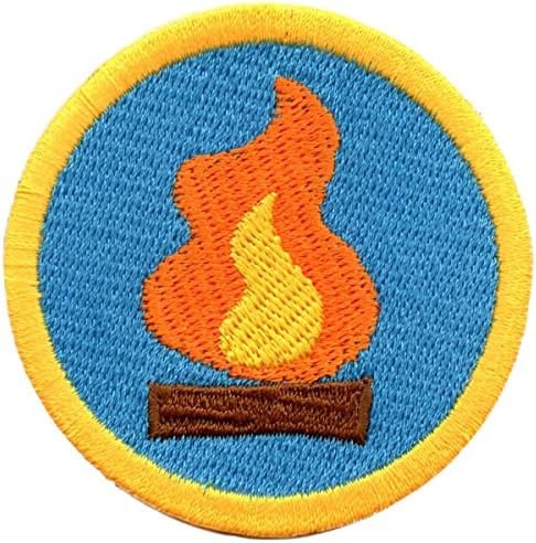 Amazon.com: Fire Starting Badge Patch Survival Wilderness Scout Sash ...