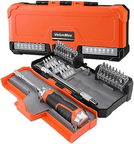 ValueMax Multi Bit Screwdriver Set, Ratchet Handle Screwdriver with 40 ...